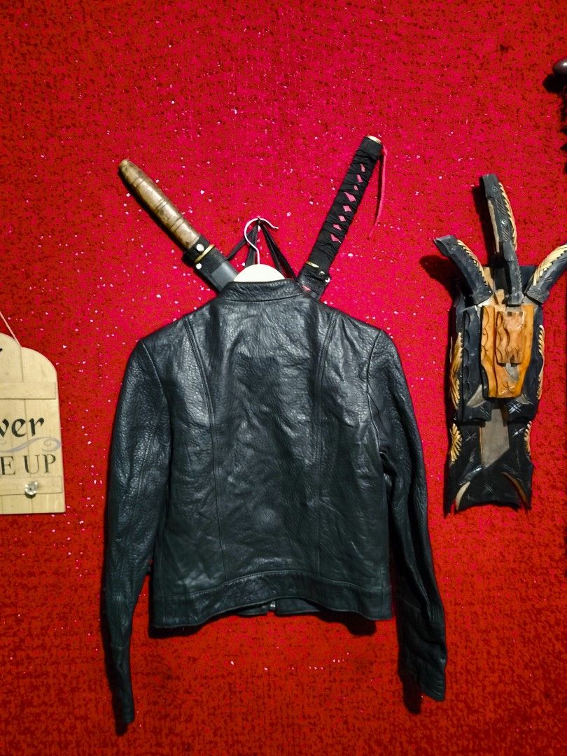 GAIA CAFE RACER LEATHER JACKET FOR WOMEN'S, Women's Fashion, Coats ...