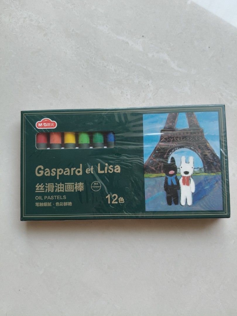 Gaspard et Lisa Oil Pastels - 12 Colors, Hobbies & Toys, Art & Prints ...
