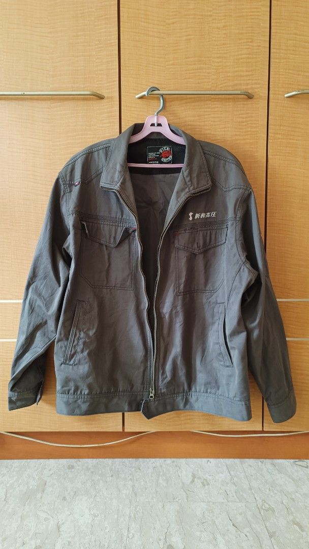 Thrifted grey japanese work jacket, Men's Fashion, Coats, Jackets and ...