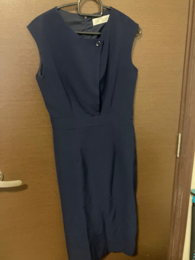 Han Queen Navy Blue Dress, Women's Fashion, Dresses & Sets, Dresses on ...