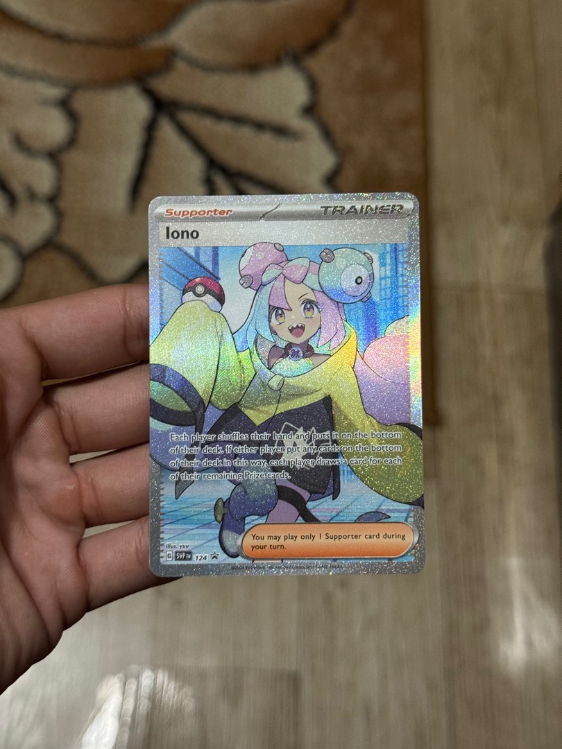 Iono SIR Trainer Promo - Pokemon, Hobbies & Toys, Toys & Games on Carousell