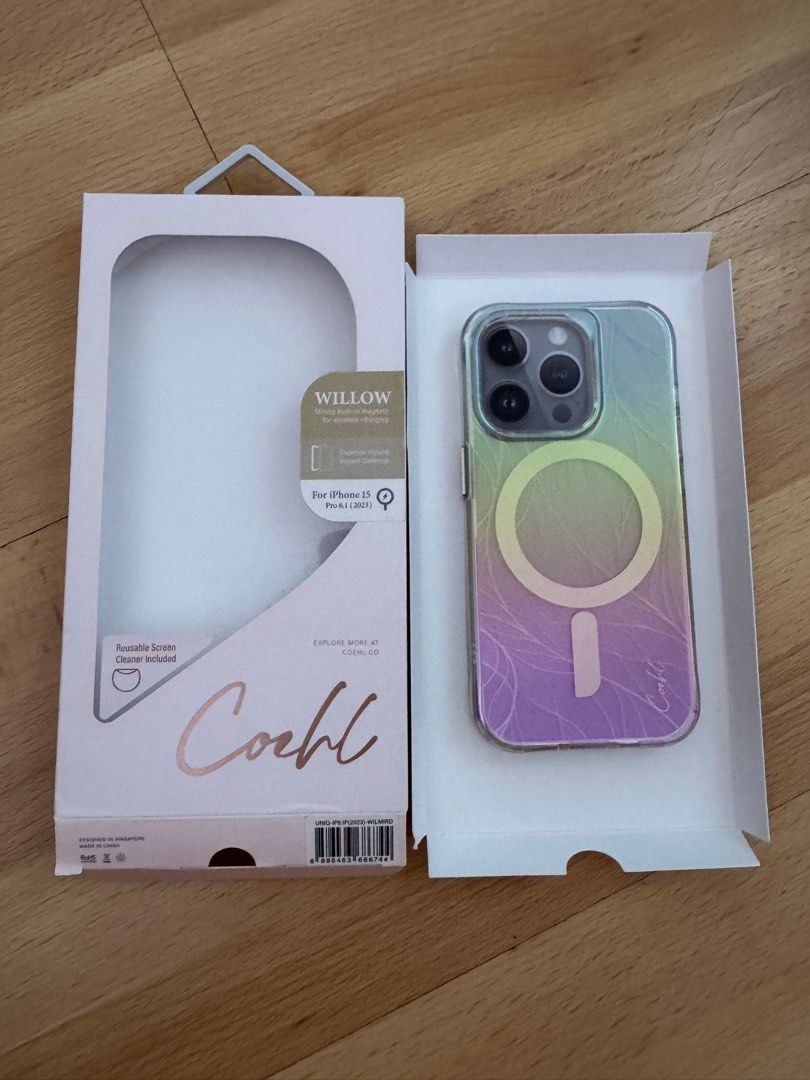 iPhone 15 Pro UNIQ Coehl Willow magsafe case, Mobile Phones & Gadgets ...