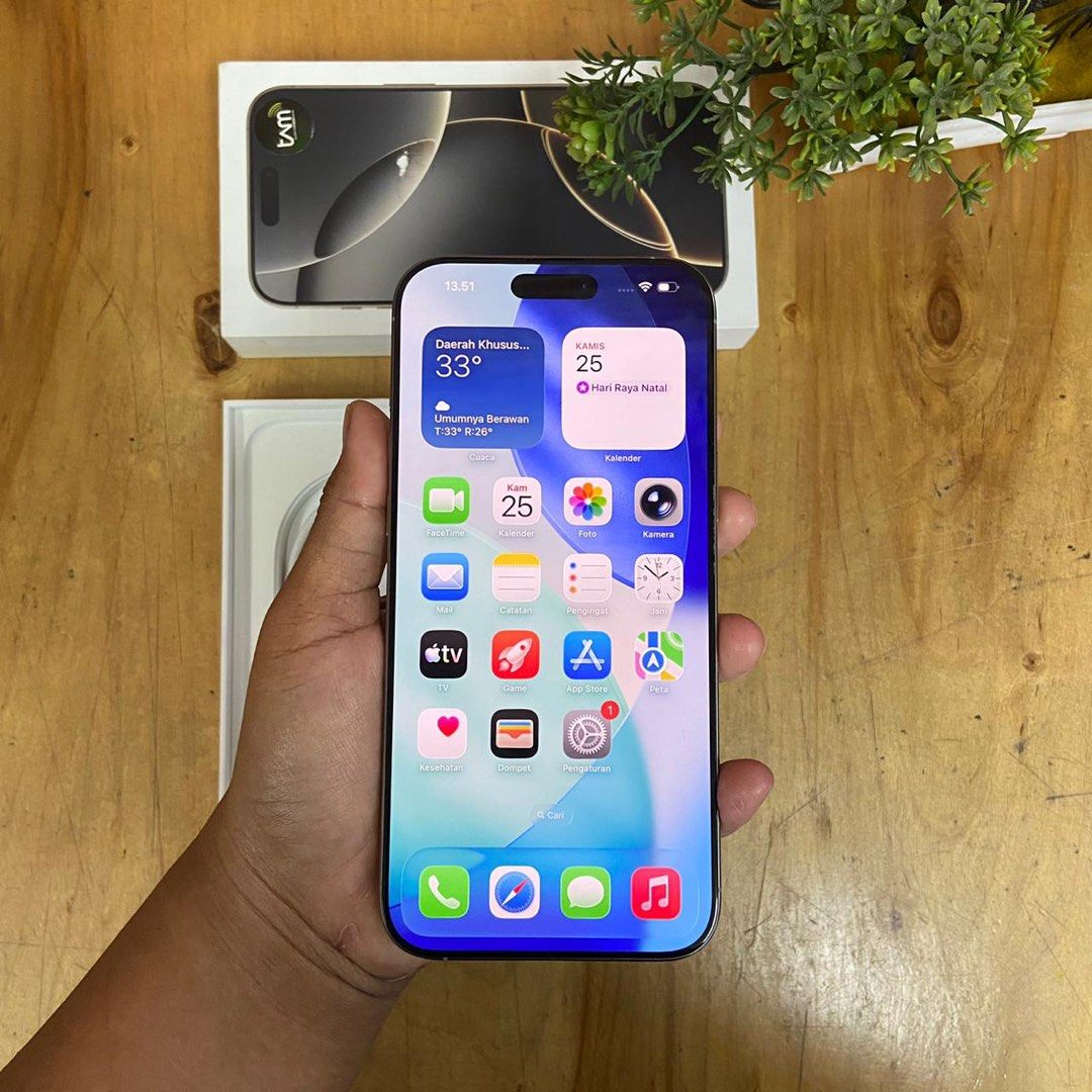 iPhone 16 Pro max 256GB Natural titanium super mulus BH 100% garansi ...