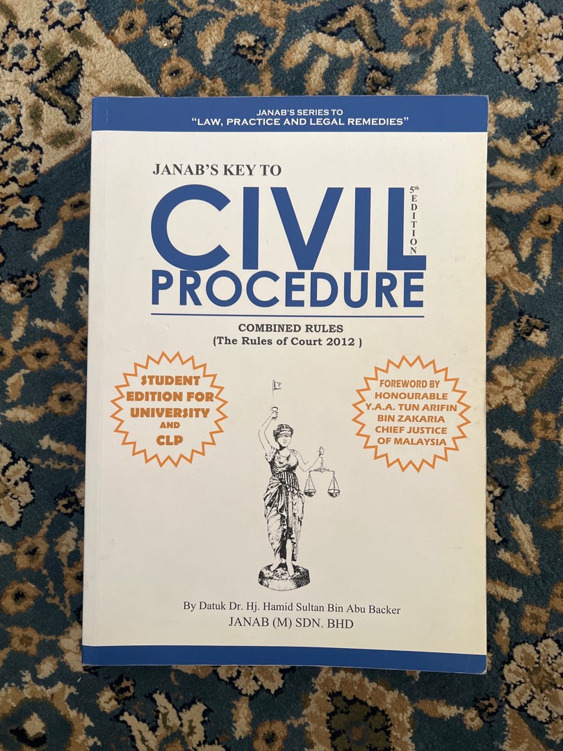 Janab's Key to Civil Procedure 5th Edition, Hobbies & Toys, Books ...