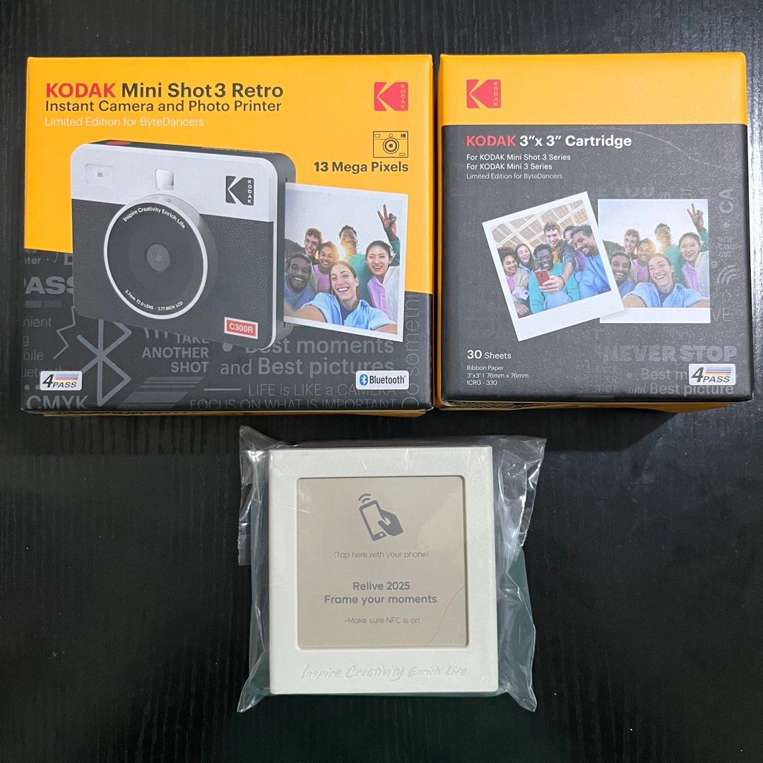 Kodak C300R Mini Shot 3 Retro Instant Camera & Photo Printer ...