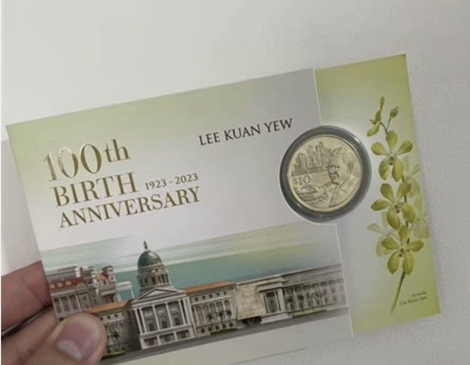 Lee Kuan Yew 100th birth commemorative coin, Hobbies & Toys ...