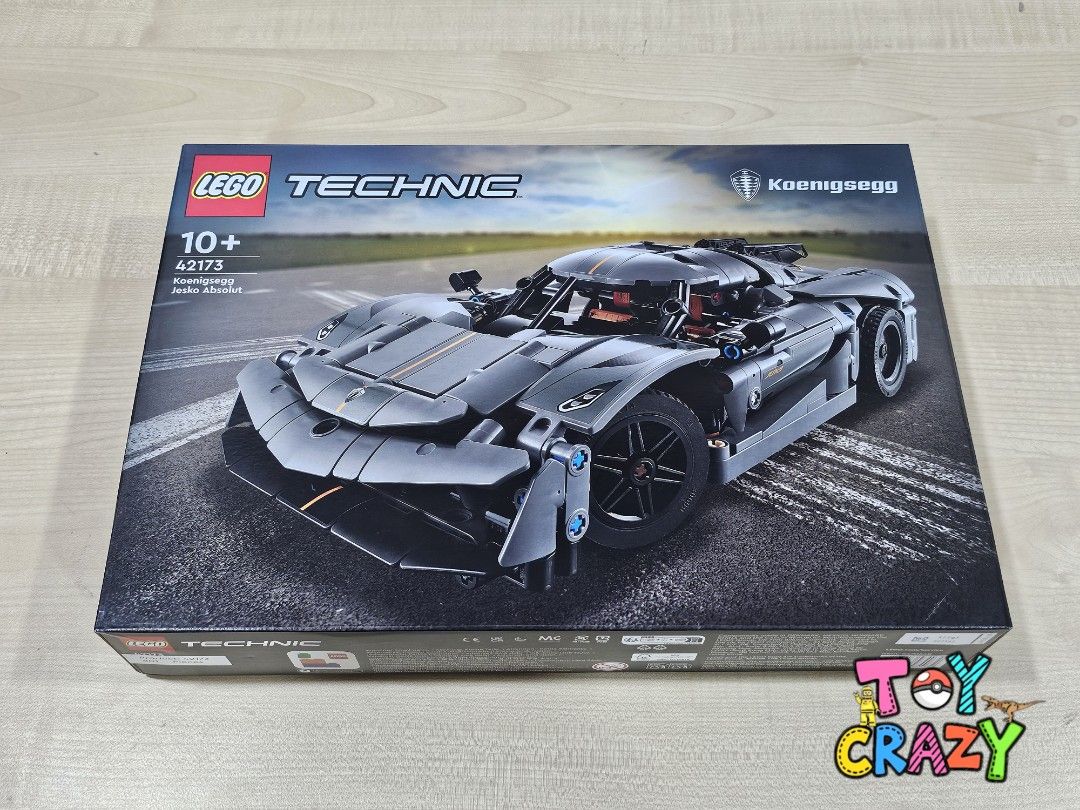 Lego Technic 42173 Koenigsegg Jesko Absolut Grey Hypercar, Hobbies ...