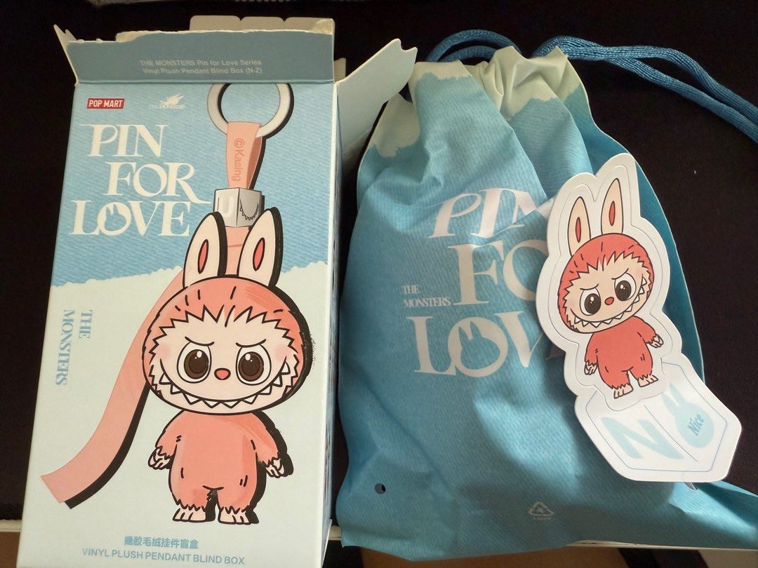 [Letter N] POP MART The Monsters Pin for Love Series Blind Box, Hobbies ...