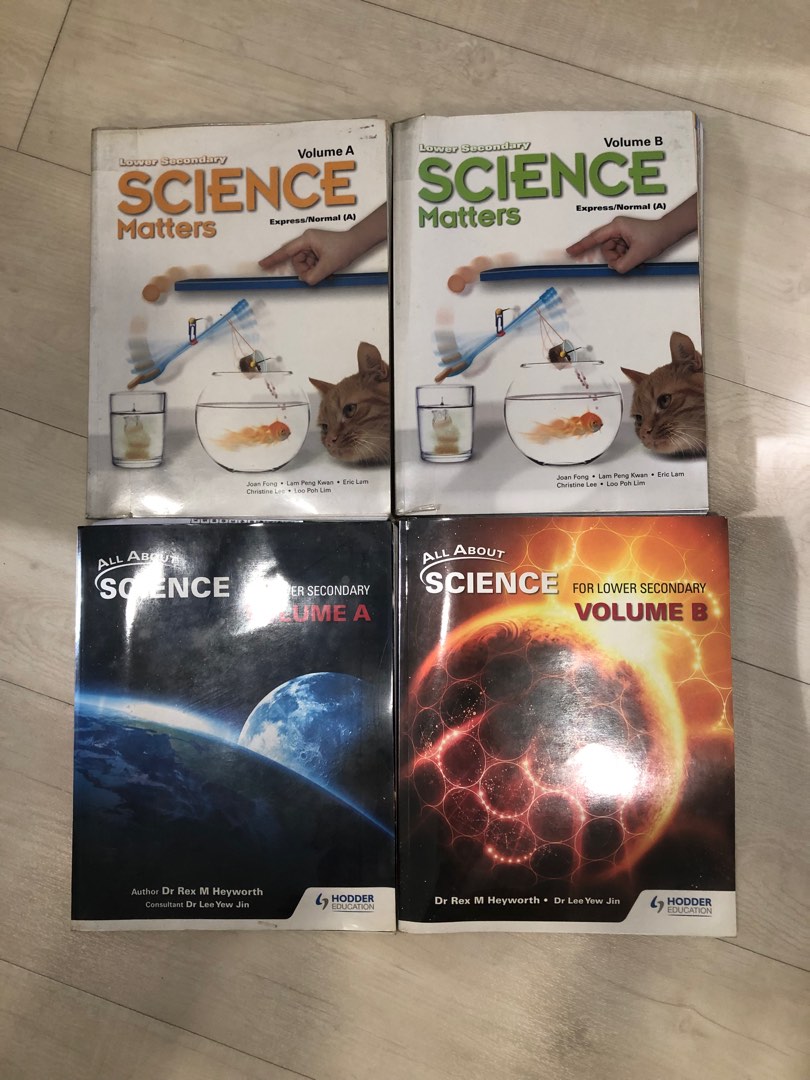 Lower Secondary Science Textbooks - Volume A & B, Hobbies & Toys, Books ...