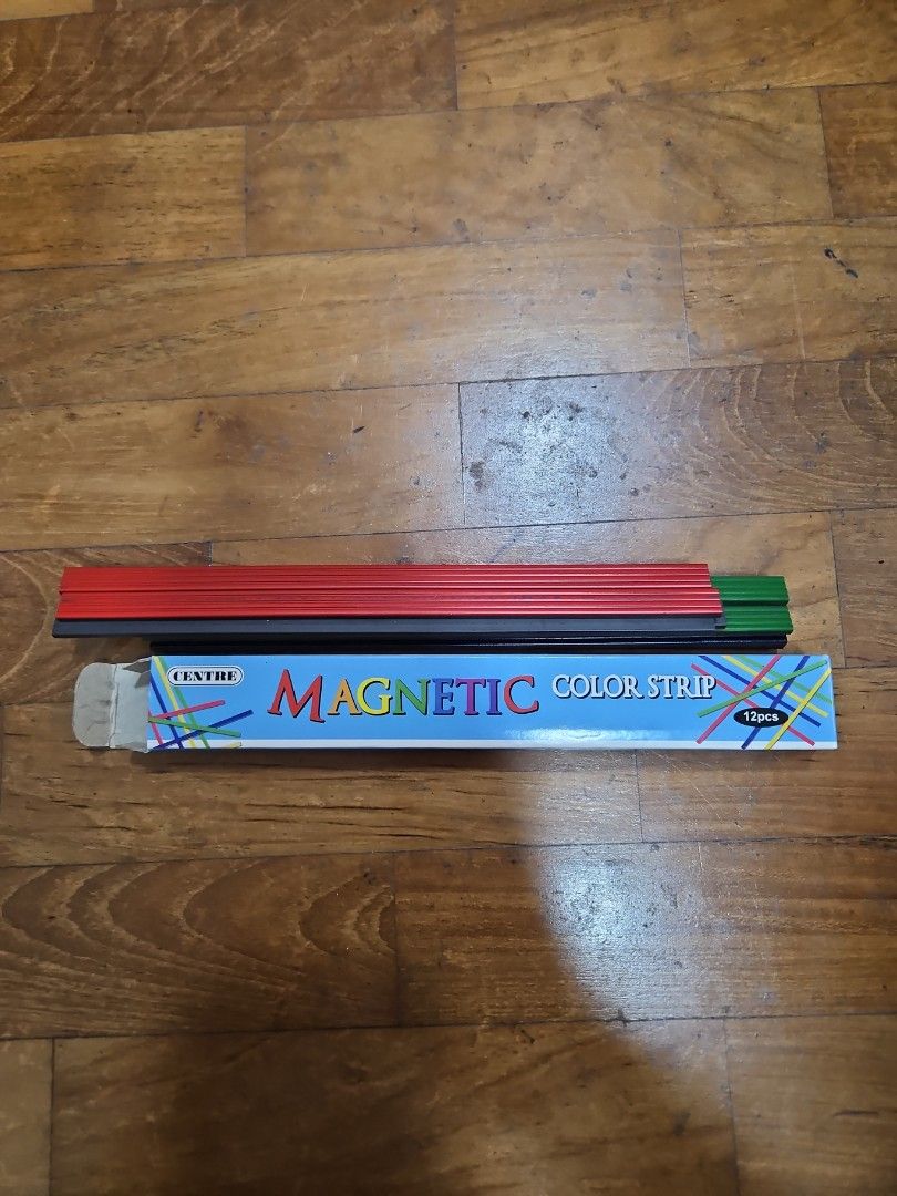 12pc 20cm Magnetic Color Strips, Hobbies & Toys, Stationery & Craft ...