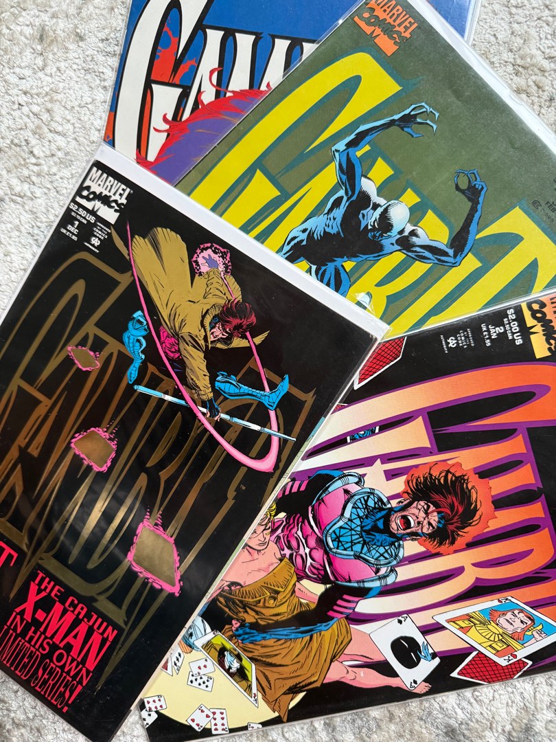 Marvel comics / Gambit # 1-4 (1993) First Solo Limited Series, Complete ...
