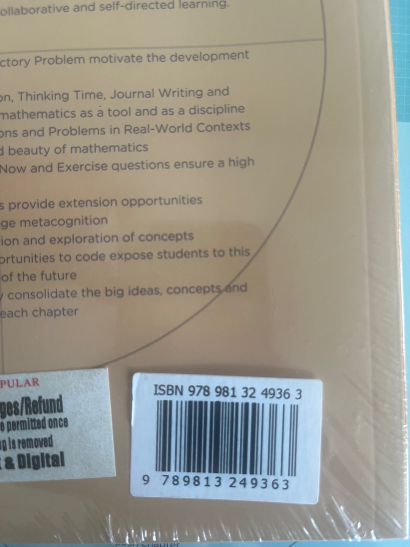 Mathematics Textbook, Hobbies & Toys, Books & Magazines, Textbooks on ...