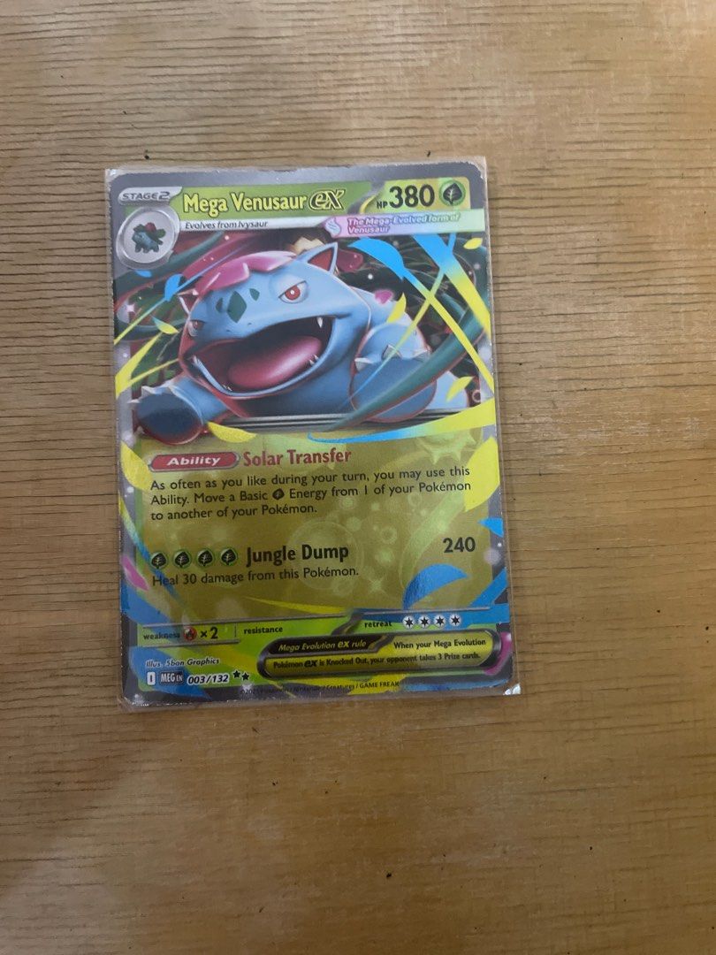 Mega Venusaur EX Pokemon Card, Hobbies & Toys, Toys & Games on Carousell