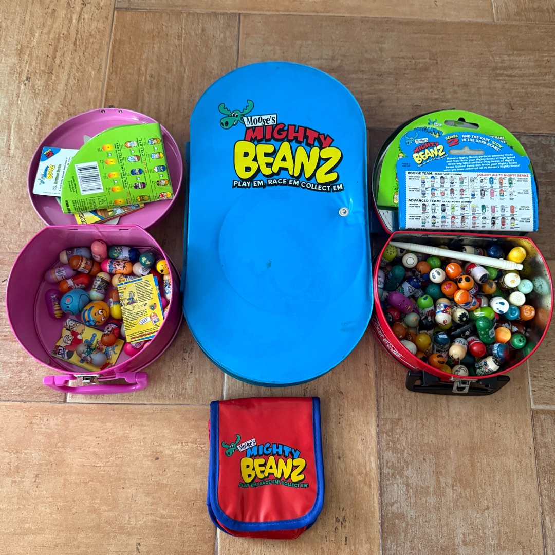 Mighty Beanz Collection with Cases and Accessories, Hobbies & Toys ...