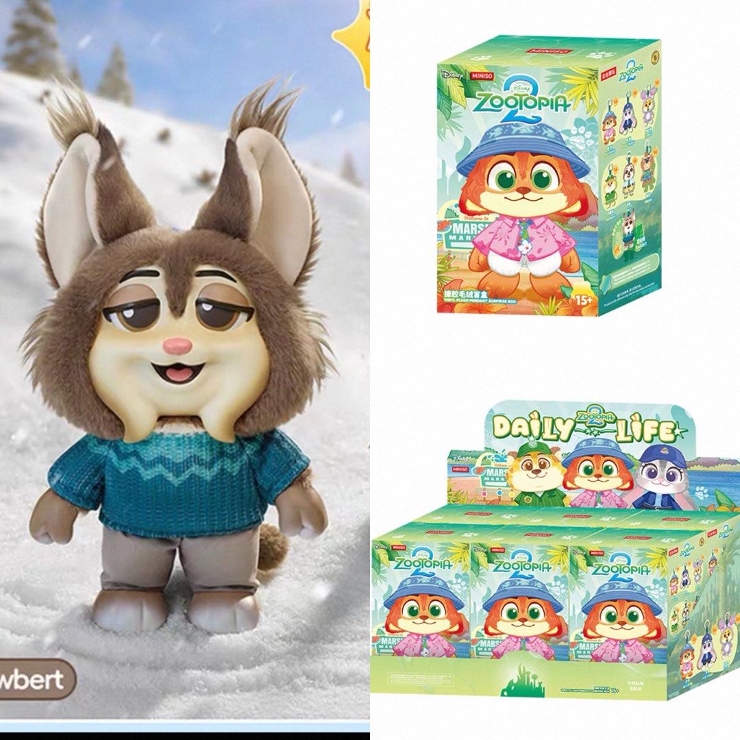 MINISO Disney Zootopia 2 Daily Life Vinyl Plush Pendant Mystery / FULL ...