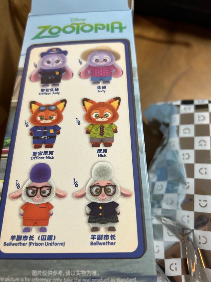 Miniso Zootopia Blind Box (Bellwether prison uniform), Hobbies & Toys ...