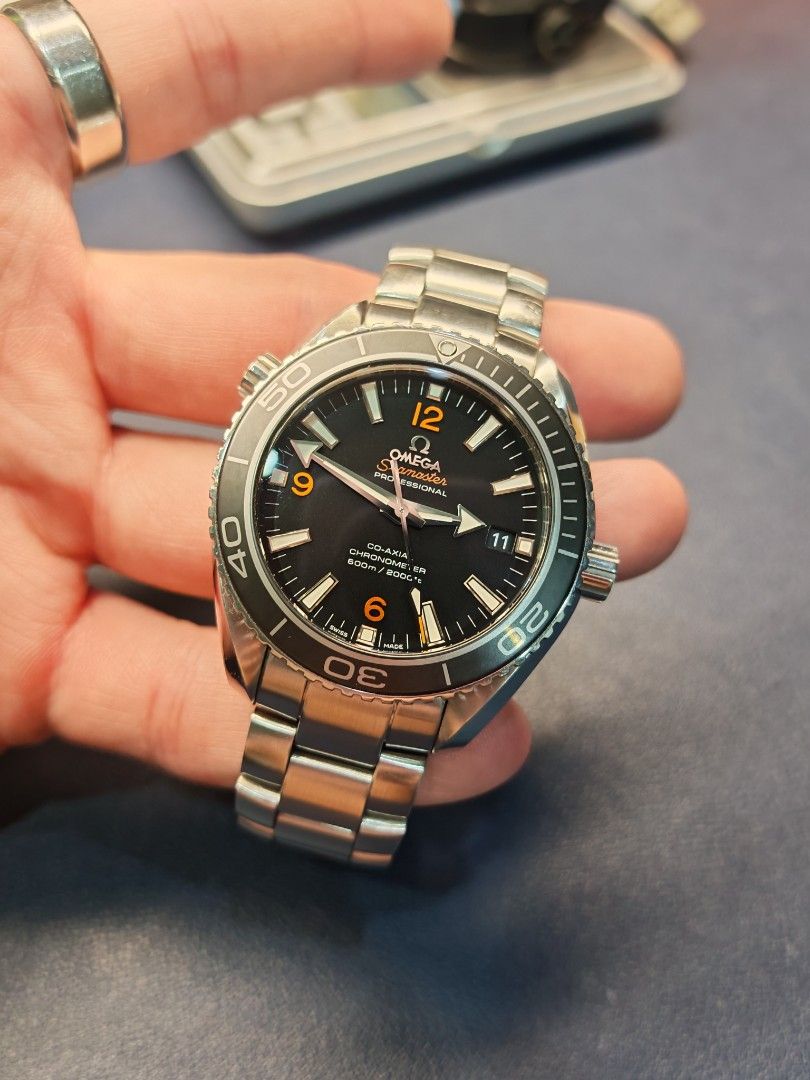 omega seamaster planet ocean 600m 42mm ceramic bezel (FULLSET), Luxury ...