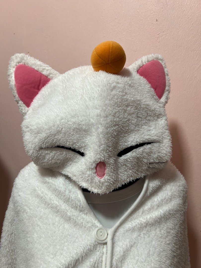 Original Final Fantasy XIV Moogle Hoodie Cape Hat, Hobbies & Toys, Toys ...