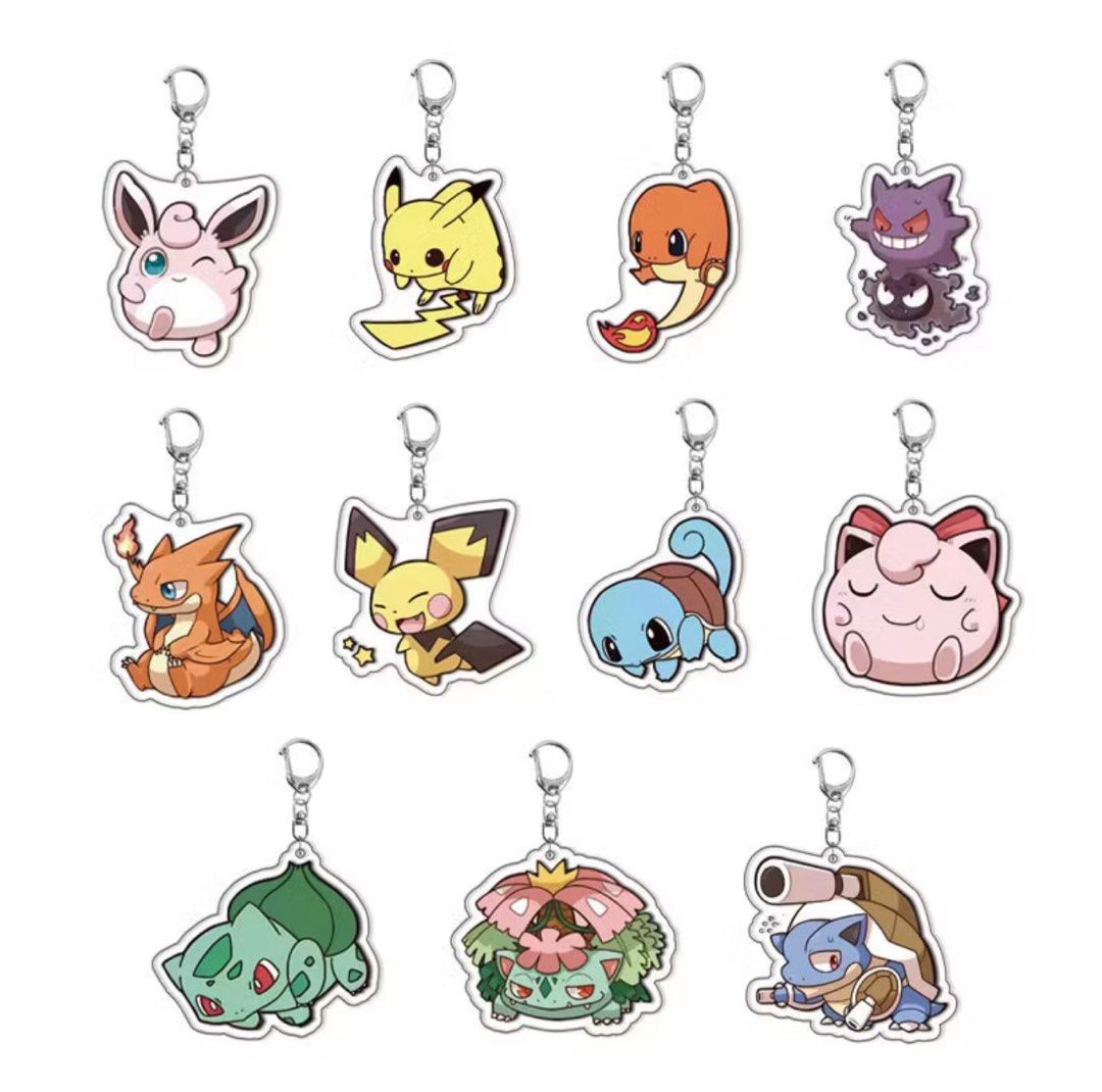 Pokemon Acrylic Keychains - Assorted Designs, Hobbies & Toys, Toys ...