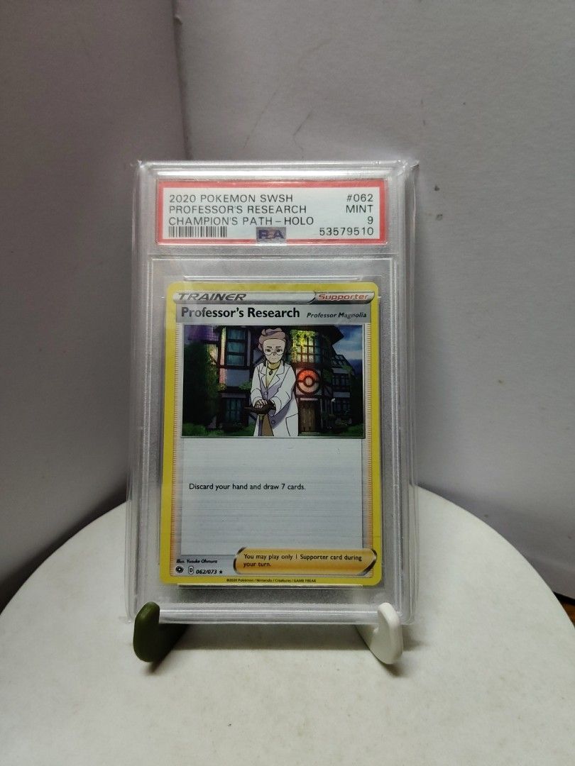 Pokemon SWSH Champion's Path Professor's Research PSA 9, Hobbies & Toys ...