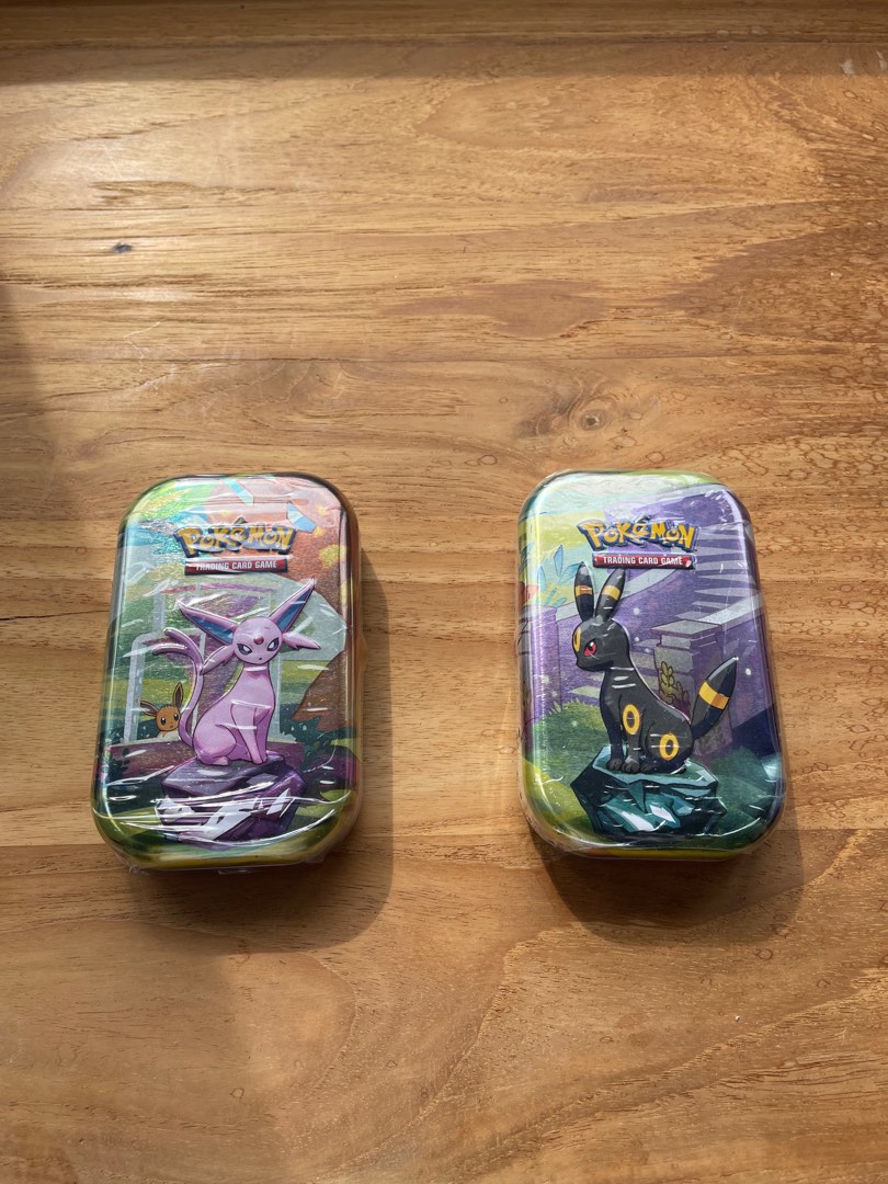 Pokemon TCG Scarlet & Violet Prismatic Evolution Mini Tin, Hobbies ...