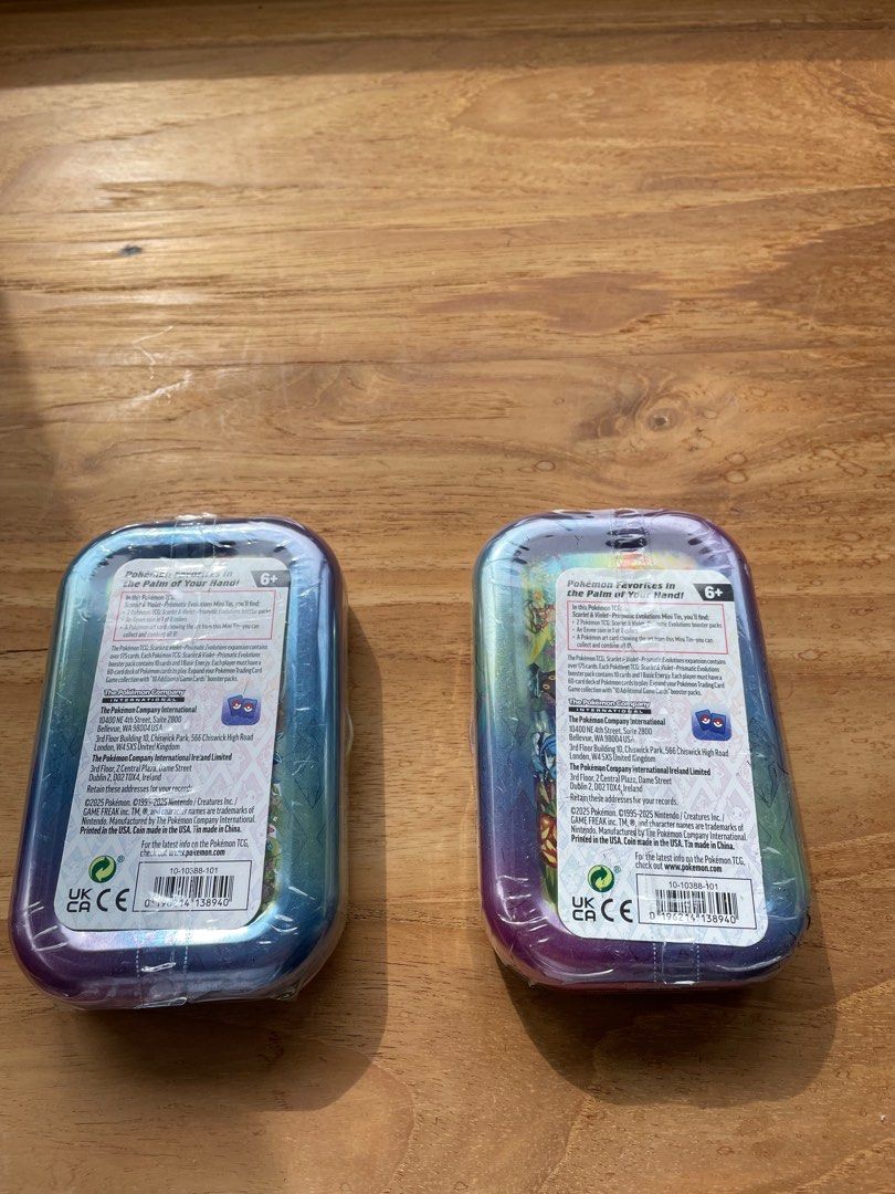 Pokemon TCG Scarlet & Violet Prismatic Evolution Mini Tin, Hobbies ...