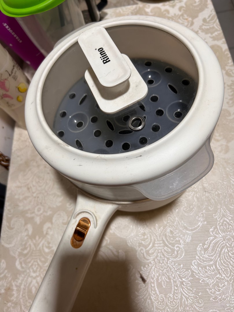 Portable Electric Multi Cooker Non Stick Ceramic Coating with steam ...