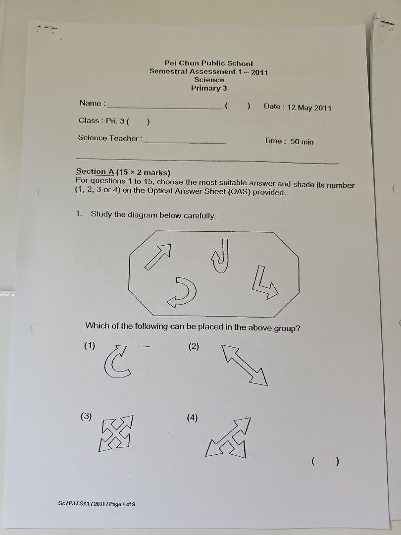 Primary 3 Science Worksheets, Hobbies & Toys, Books & Magazines ...