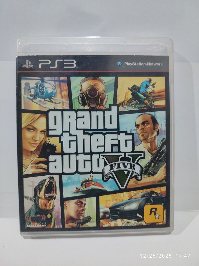 PS3 - Grand Theft Auto V / GTA V (PRE-LOVED) "R3", Video Gaming, Video ...