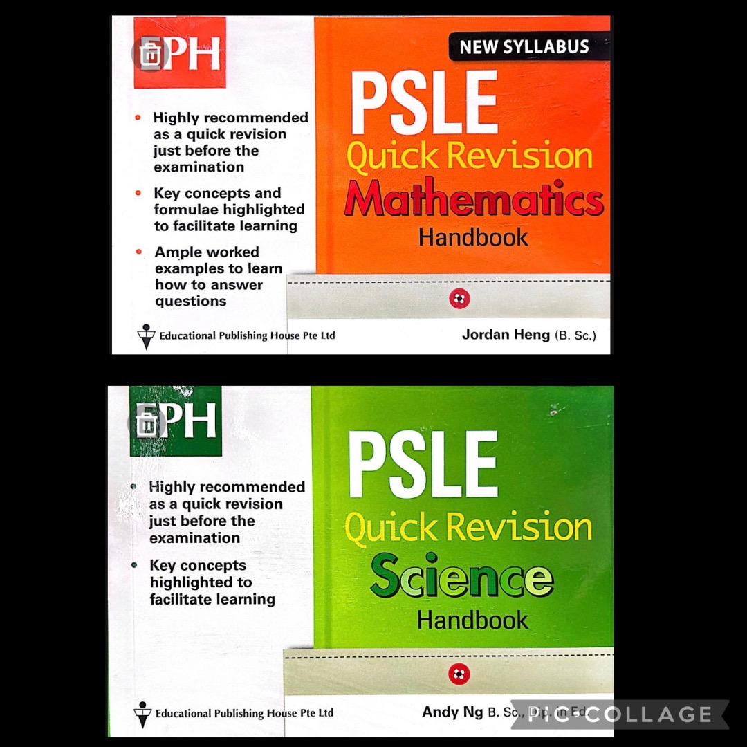 [PSLE MATH & SCIENCE] Quick Revision Mathematics & Science Handbooks ...