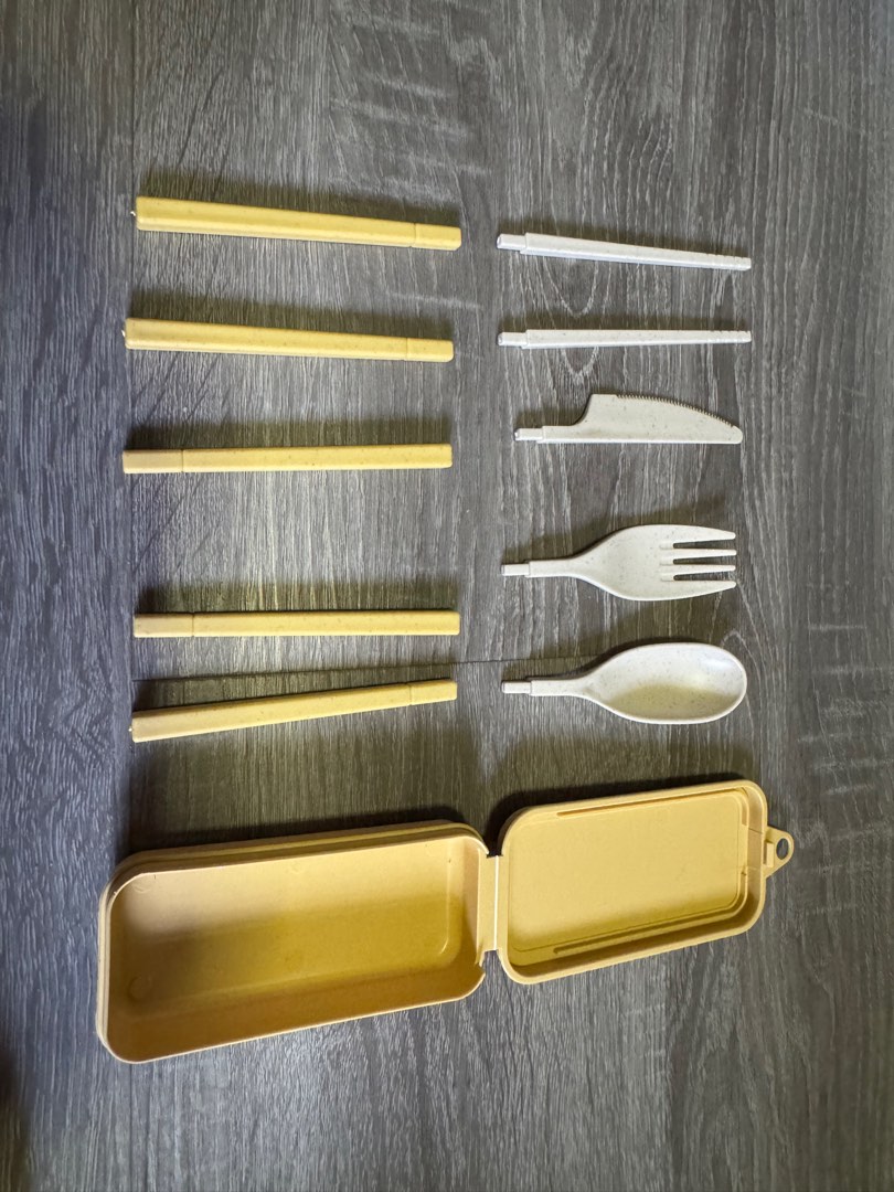 Reusable Cutlery Set with Case, Furniture & Home Living, Kitchenware ...