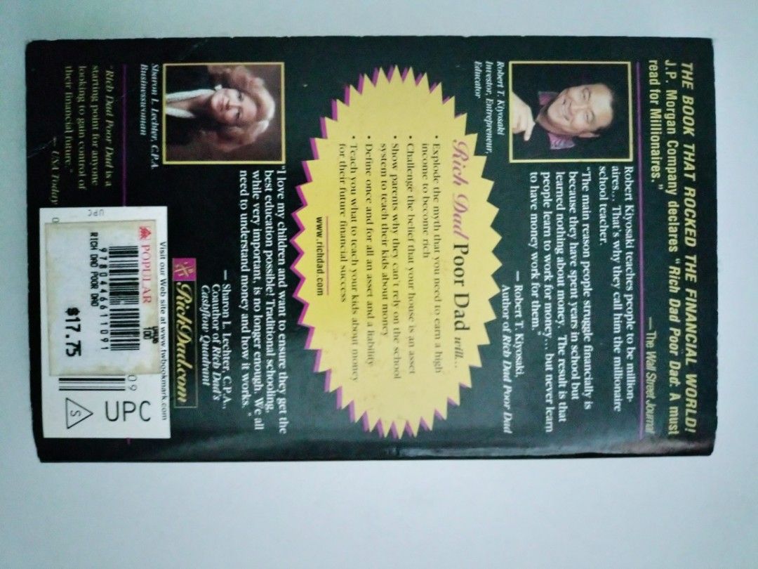 Rich Dad Poor Dad by Robert Kiyosaki, Hobbies & Toys, Books & Magazines ...