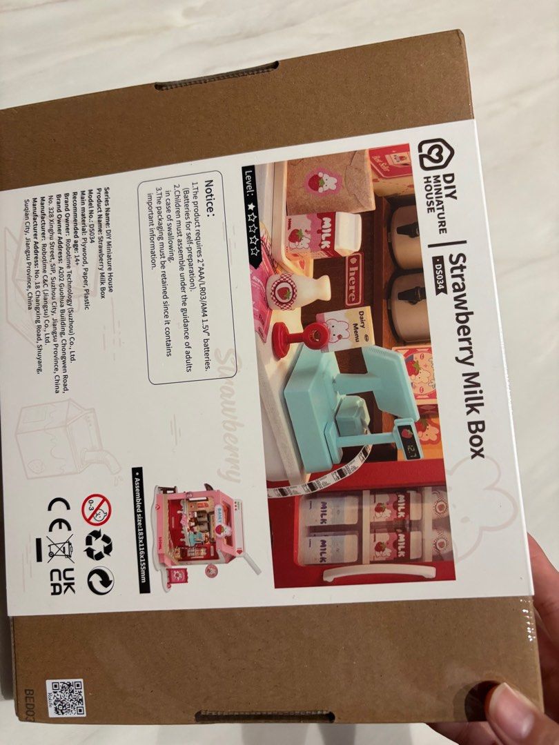 Rolife DIY Miniature House - Strawberry Milk Box, Hobbies & Toys ...