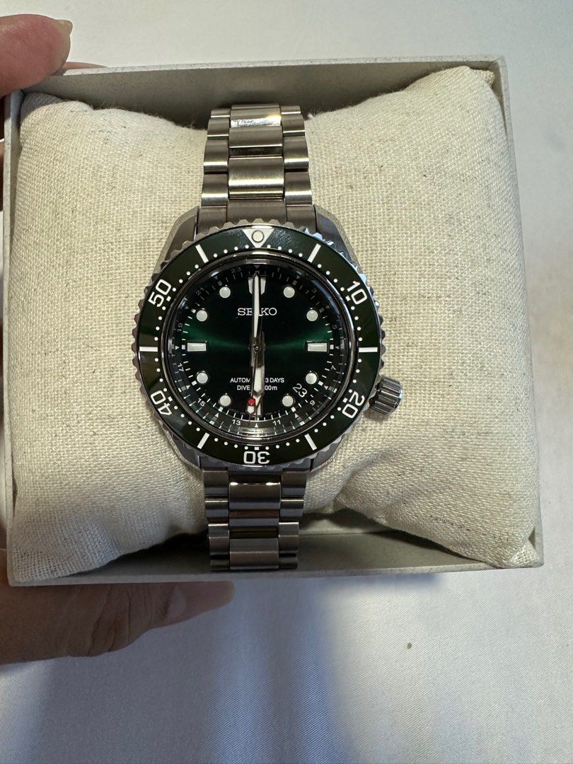 Seiko Prospex Green Dial Automatic Dive Watch - SPB381J1, Men's Fashion ...