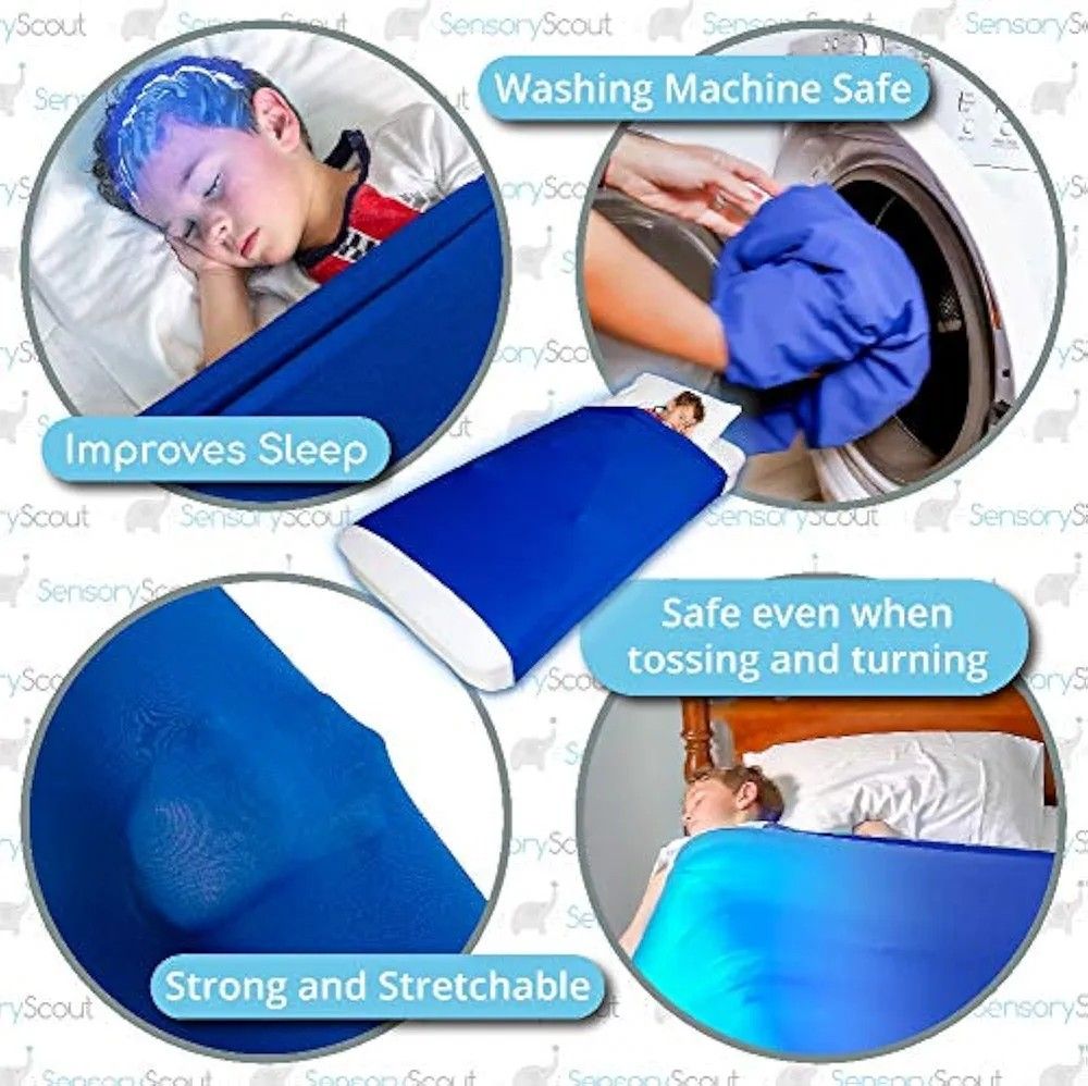 Sensory Scout Compression Sheet - Blue, Furniture & Home Living ...