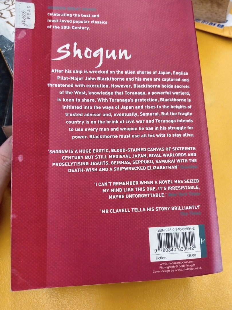 Shogun by James Clavell, Hobbies & Toys, Books & Magazines, Fiction ...