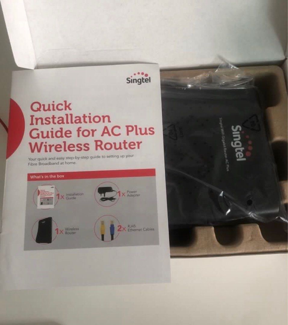 Singtel Gigabit Router AC Plus, Computers & Tech, Parts & Accessories ...