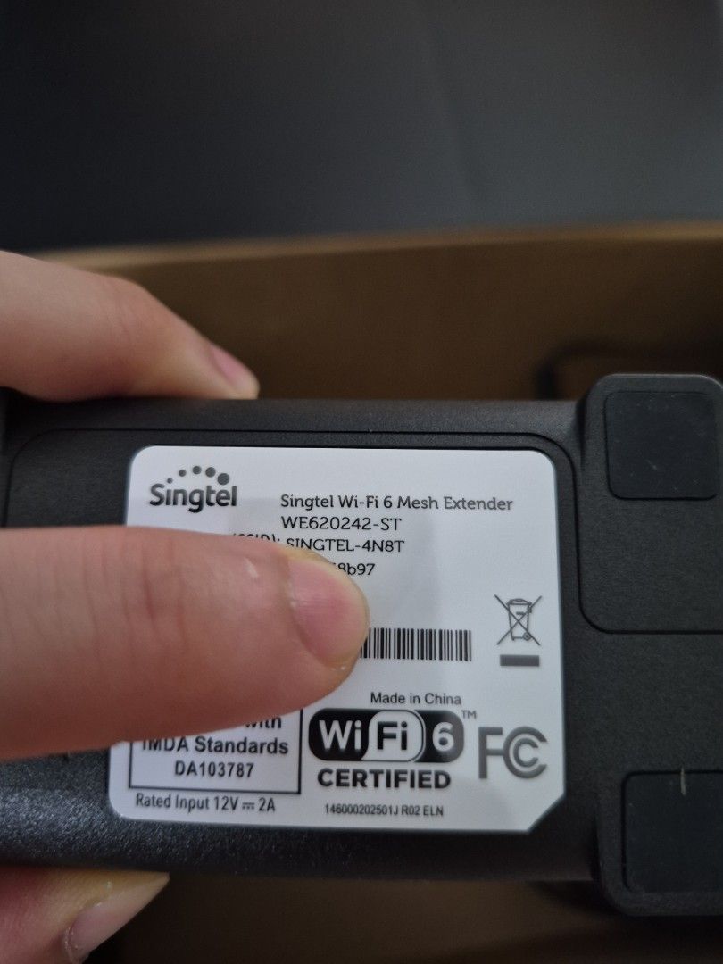 Singtel Wi-Fi 6 Mesh Extender, Computers & Tech, Parts & Accessories ...