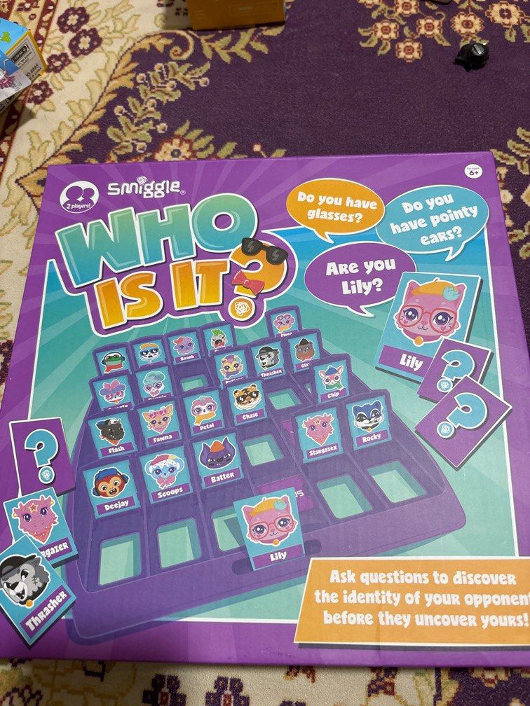Smiggle Who is It Game, Hobbies & Toys, Toys & Games on Carousell