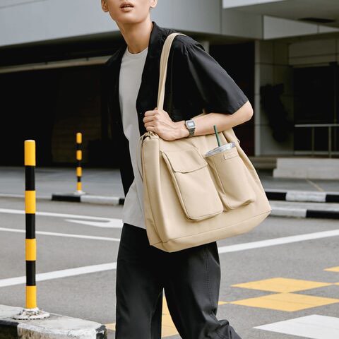 Starbucks SBUX Everyday Utility Tote Bag in Beige, Women's Fashion ...