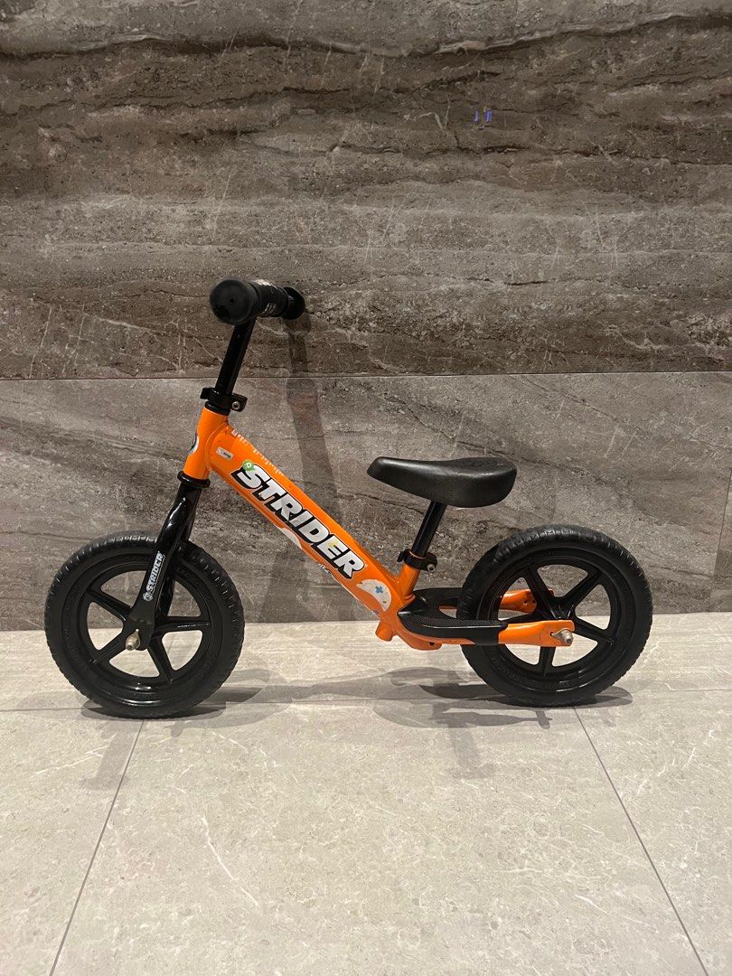 Strider Balance Bike - Orange, Sports Equipment, Bicycles & Parts ...