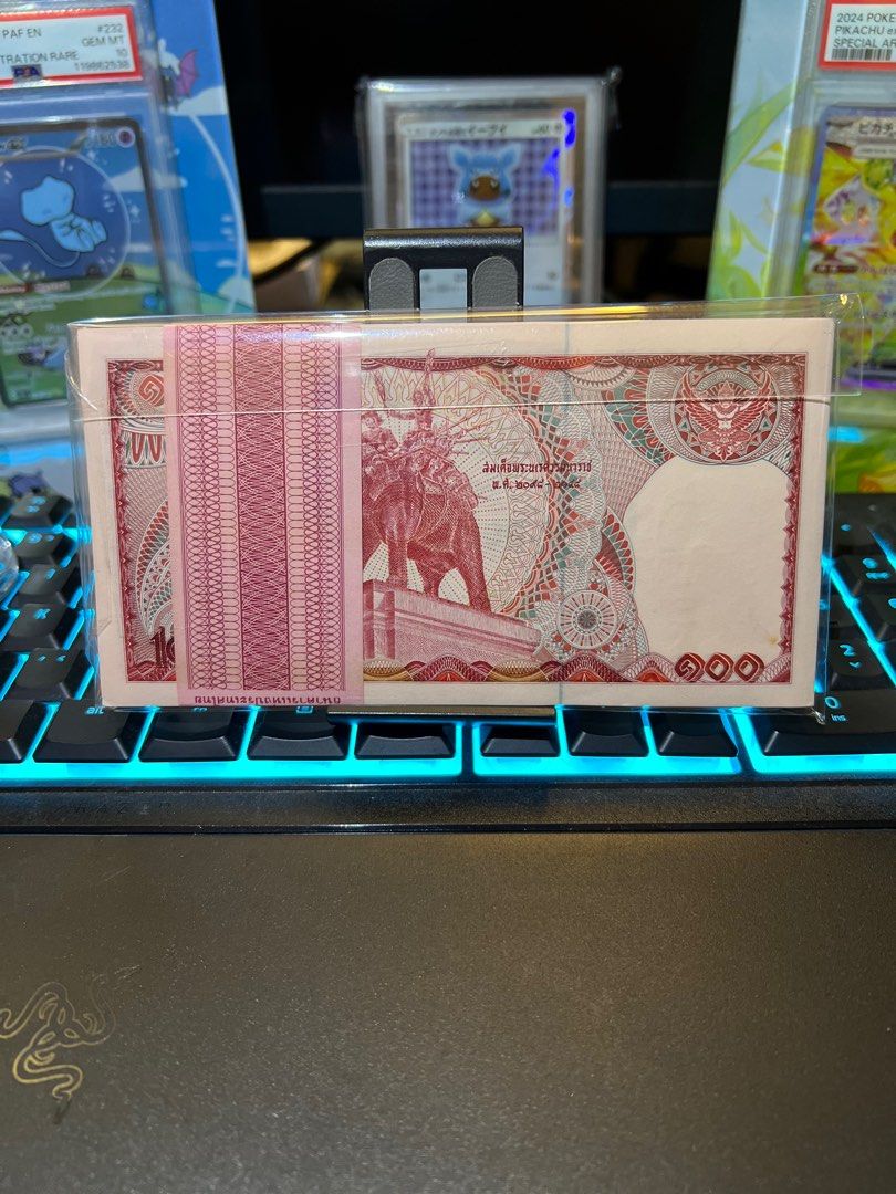 Super rare First prefix 🇹🇭1978 Thailand 100 Baht Brick - Rama IX UNC ...