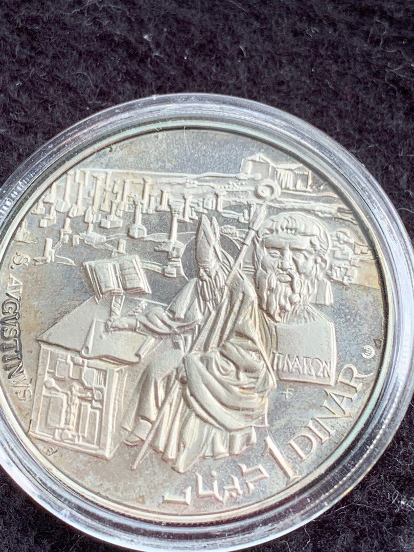 T574 - 1969 Tunisia Dinar Silver Proof Commemorative Coin, Hobbies ...
