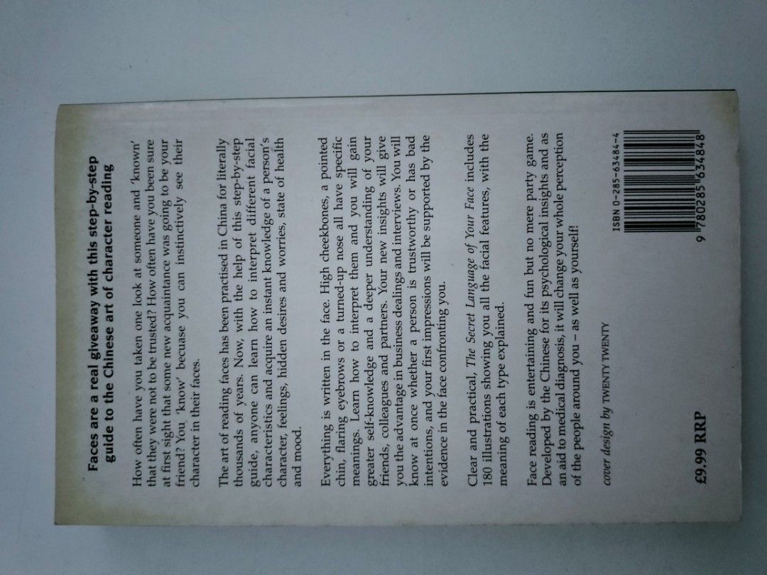 The Secret Language of Your Face - Chi An Kuei, Hobbies & Toys, Books ...