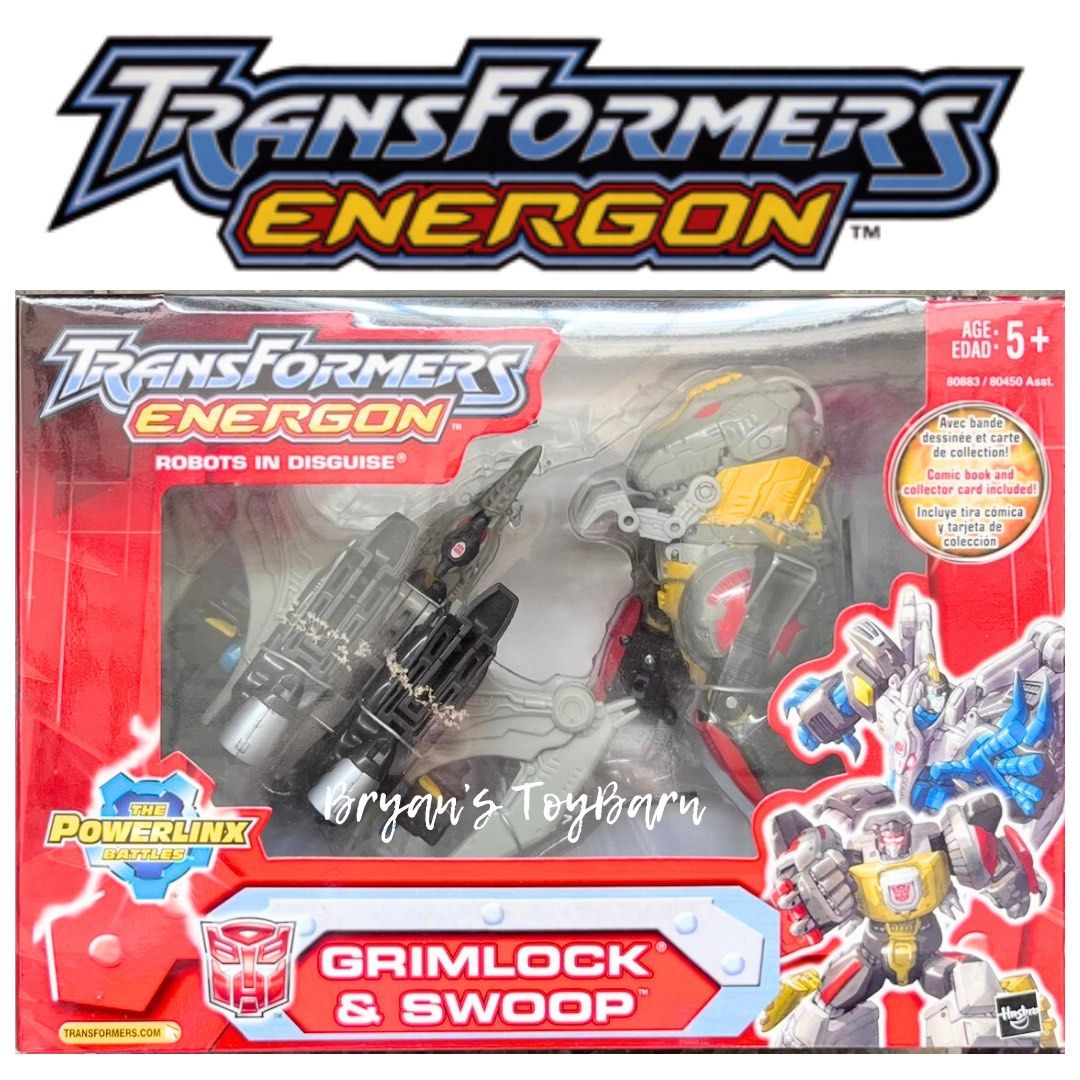 Transformers Energon Grimlock & Swoop Combiners The Powerlink Battle ...