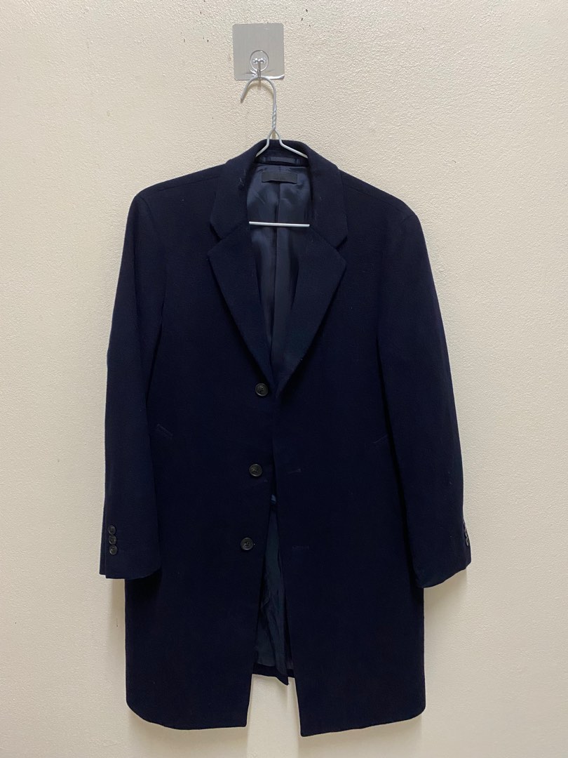Uniqlo Wool Coat Jacket, Men's Fashion, Coats, Jackets and Outerwear on ...