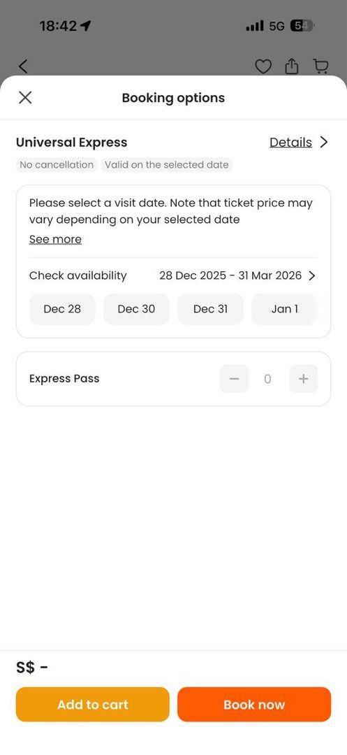 uss express pass (5 jan 2026), Tickets & Vouchers, Local Attractions ...