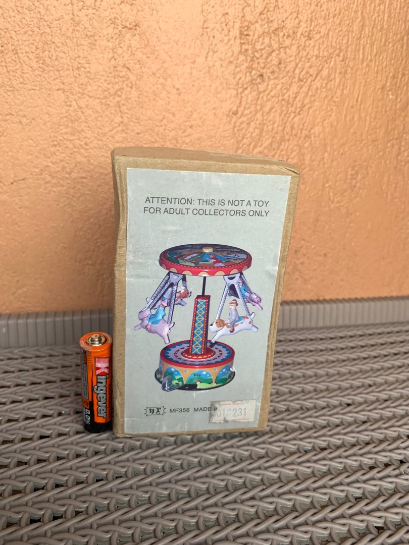 WIND-UP MECHANISM CAROUSEL TIN TOY -LATA TOY, Hobbies & Toys, Toys ...
