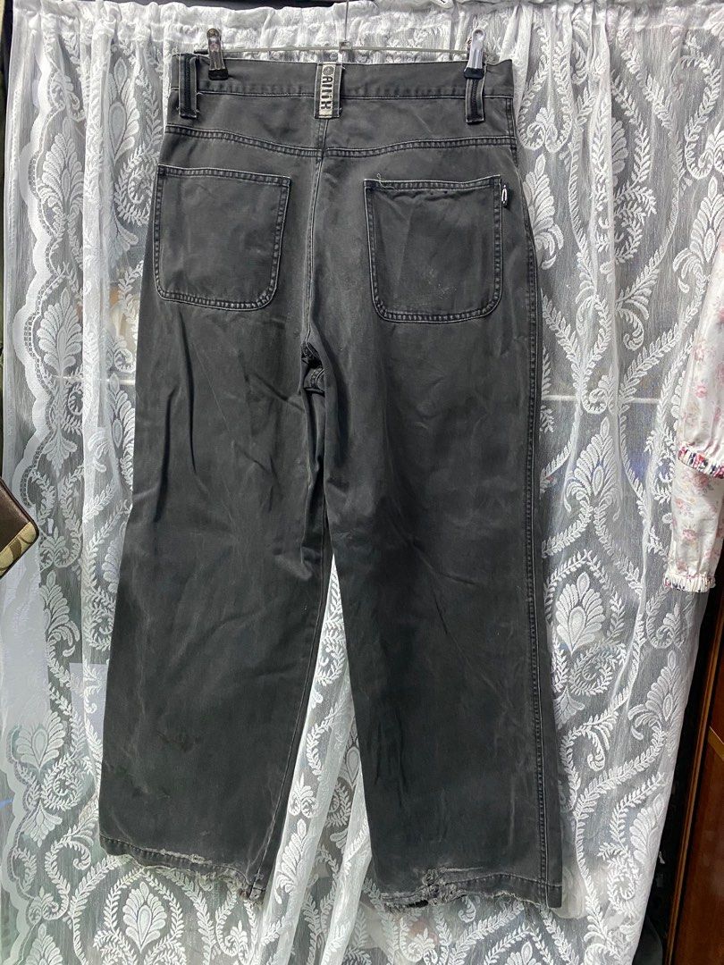Y2K AlliX Baggy Jeans Washed Black, Women's Fashion, Bottoms, Other ...