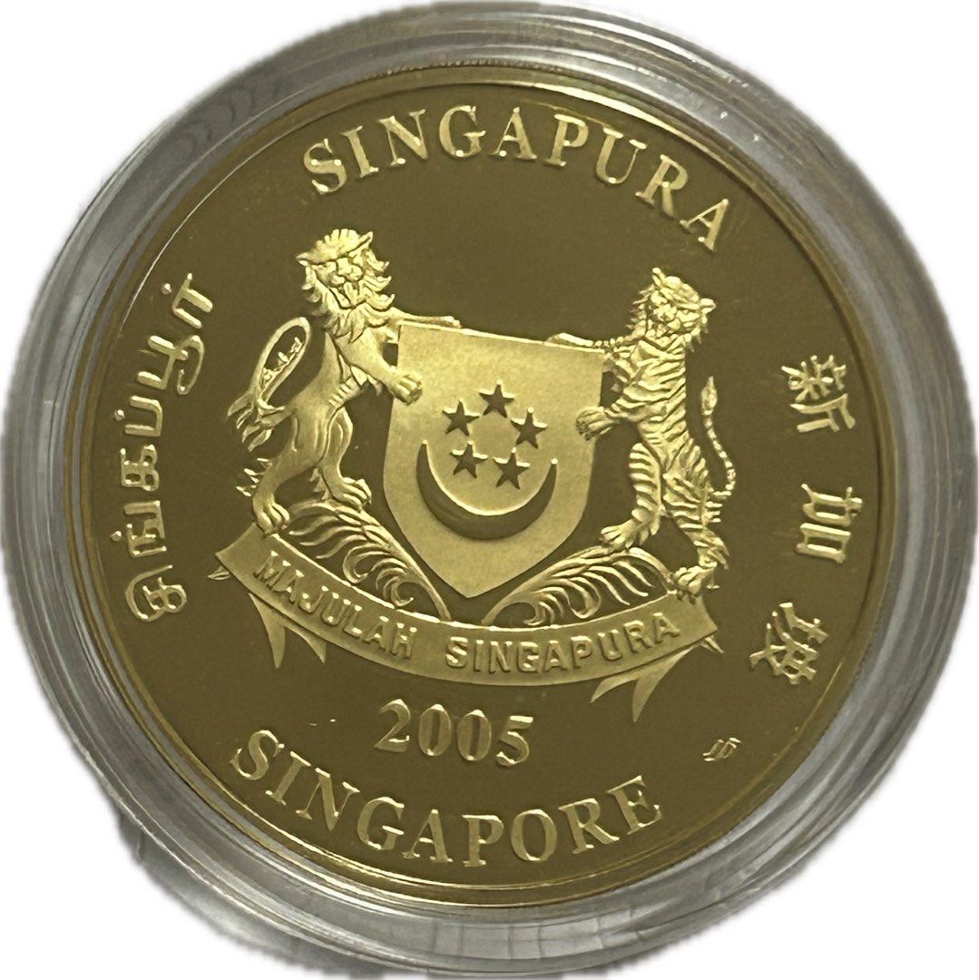 1oz 999.9 FINE GOLD coin 鸡 year 2005 年 ROOSTER, Hobbies & Toys ...